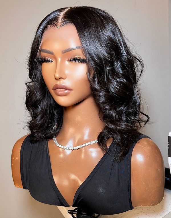 Perruque Lace Wig - 13x6 Perruque ondulée mi-longue - DTS009 ...